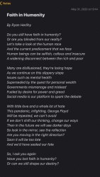 Today I’ve decided to post a poem about us, the human race. 我今天分享我自己写的诗 ...
