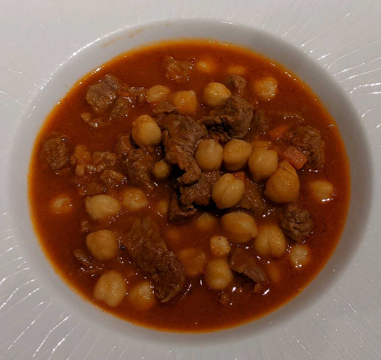 Today's staff meal! I made a Turkish dish, called Etli Nohut, which ...