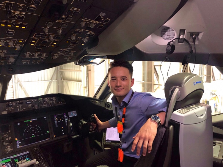 In my job I get to travel a lot, and one day the pilot of the plane ...