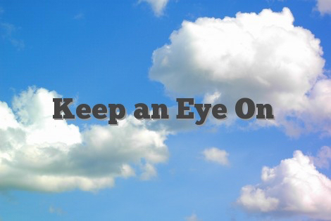English Idiom >keep an eye on Meaning If you keep an eye on someone ...