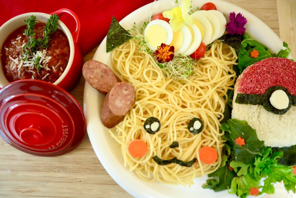 🇺🇸I made a Pokémon themed dinner! It’s Pikachu Spaghetti! 🍝 The ...