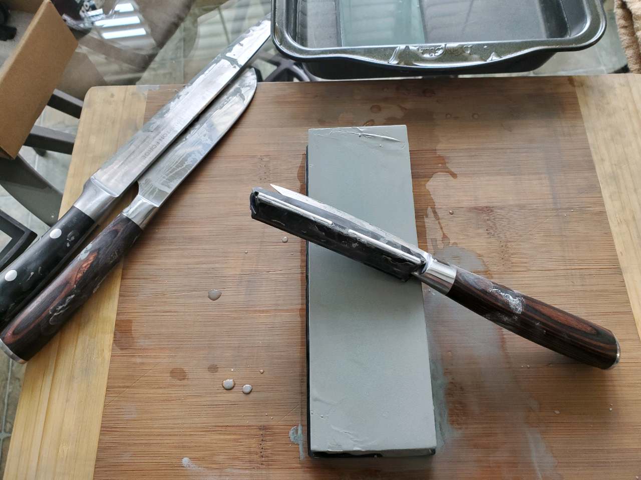Just before I was going to cut the steaks I realized that my knives ...