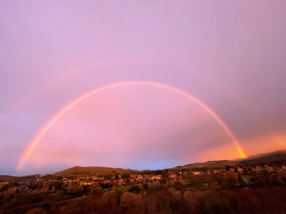 My first morning run of 2021 and I got to see a double rainbow. 🌈 The ...